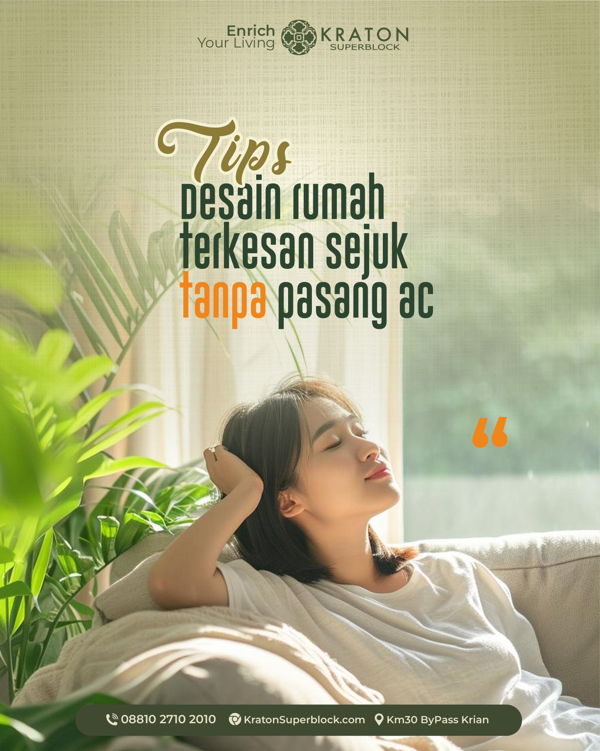 Tips Desain Rumah Terkesan Sejuk Tanpa AC – Solusi Hemat dan Ramah ...